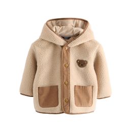 next Fleecejacke Jungen Gr&ouml;&szlig;e 122 braun / cappuccino