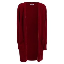 Influencer Strickjacke Damen Gr&ouml;&szlig;e S bordeaux