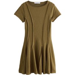 next Kleid Damen Gr&ouml;&szlig;e 46 khaki Winterkleid