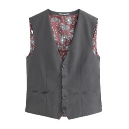 next Suit Vest male size 36 Dark grey