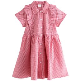 next Kleid M&auml;dchen Gr&ouml;&szlig;e 116 rot / wei&szlig;