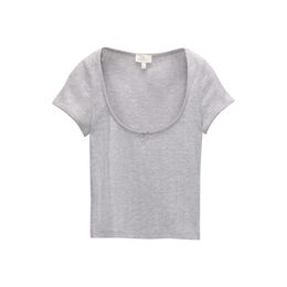 Pull&Bear Pull&bear T-Shirt Damen Gr&ouml;&szlig;e XL graumeliert