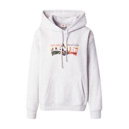 Levi's LEVI'S Sweatshirt 'Everyday Hoodie' female size S Light grey / Dark green / Orange / White