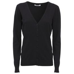 Influencer Strickjacke Damen Gr&ouml;&szlig;e S schwarz
