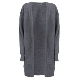 Influencer Strickjacke Damen Gr&ouml;&szlig;e S grau