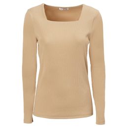 Influencer Shirt Damen Gr&ouml;&szlig;e XL camel