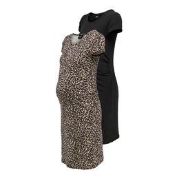 Only Maternity Umstand Kleid 'OLMLovely' Damen Gr&ouml;&szlig;e 34 beige / camel / ecru / schwarz Winterkleid