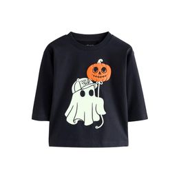next Shirt Jungen Gr&ouml;&szlig;e 98 orange / schwarz / wei&szlig;