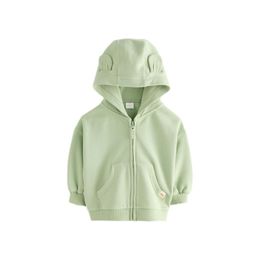 next Zip-Up Hoodie girl Green size 3-6 mths
