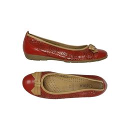 Gabor Ballerina Damen Größe 37.5 Second Hand rot