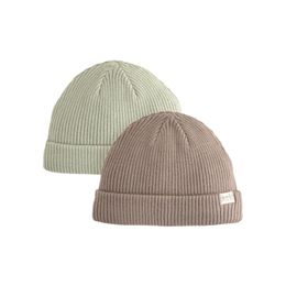 next Mütze Jungen Größe 48 mokka / pastellgrün