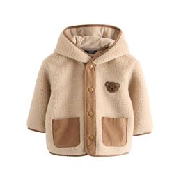 next Fleece Jacket boy Brown size 12-18 mths