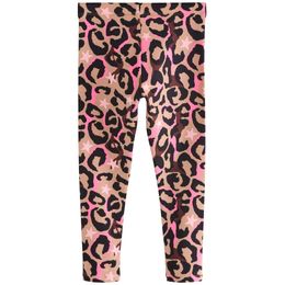 next Leggings M&auml;dchen Gr&ouml;&szlig;e 134 creme / rosa / schwarz
