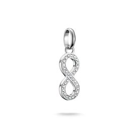Thomas Sabo Charm-Einhänger »Charm Infinity-Zeichen Unendlichkeitsschliefe - Connect, CC1284-051-14« mit Zirkonia (synth.)...