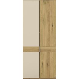 Musterring Dreht&uuml;renschrank &raquo;Savona, Kleiderschrank, Schrank, Garderobe, teilmassiv Eiche&laquo; mit T&uuml;rd&auml;mpfern, mit Spiegel oder Glas, extra B&ouml;den, MADE IN GERMANY, 