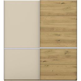 Musterring Schwebet&uuml;renschrank &raquo;Savona, Kleiderschrank, Schrank, Garderobe, mit Schiebet&uuml;ren&laquo; Teilmassiv Bianco-Eiche, mit Spiegel oder Glas, MADE IN GERMANY, 