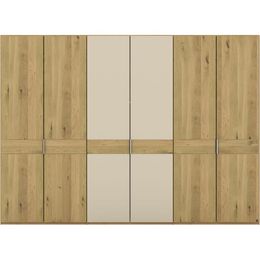 Musterring Dreht&uuml;renschrank &raquo;Savona, Kleiderschrank, Schrank, Garderobe, teilmassiv Eiche&laquo; mit T&uuml;rd&auml;mpfern, mit Spiegel oder Glas, extra B&ouml;den, MADE IN GERMANY, 