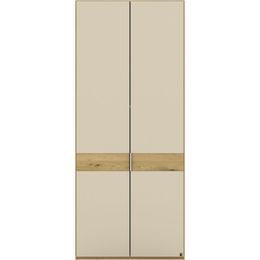 Musterring Dreht&uuml;renschrank &raquo;Savona, Kleiderschrank, Schrank, Garderobe, teilmassiv Eiche&laquo; mit T&uuml;rd&auml;mpfern, mit Spiegel oder Glas, extra B&ouml;den, MADE IN GERMANY, 