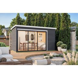 Nordic Holz Gartenhaus »AUSTIN 4« Carbongrau