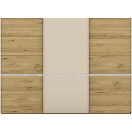 Musterring Schwebet&uuml;renschrank &raquo;Savona, Kleiderschrank, Schrank, Garderobe, mit Schiebet&uuml;ren&laquo; Teilmassiv Bianco-Eiche, mit Spiegel oder Glas, MADE IN GERMANY, 