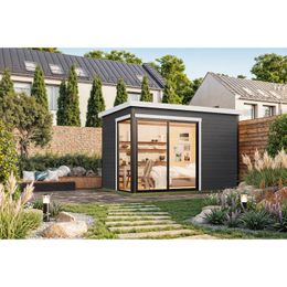 Nordic Holz Gartenhaus »AUSTIN 2« Carbongrau