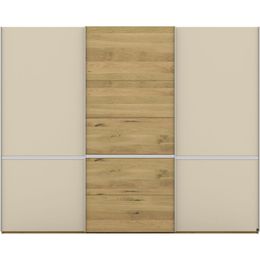 Musterring Schwebet&uuml;renschrank &raquo;Savona, Kleiderschrank, Schrank, Garderobe, mit Schiebet&uuml;ren&laquo; Teilmassiv Bianco-Eiche, mit Spiegel oder Glas, MADE IN GERMANY, 