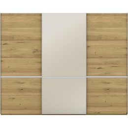 Musterring Schwebet&uuml;renschrank &raquo;Savona, Kleiderschrank, Schrank, Garderobe, mit Schiebet&uuml;ren&laquo; Teilmassiv Bianco-Eiche, mit Spiegel oder Glas, MADE IN GERMANY, 