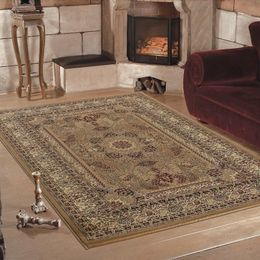 Ayyildiz Teppiche Teppich &raquo;Marrakesh 207&laquo; rechteckig 12 mm H&ouml;he Kurzflor, Orient-Optik, Webteppich, Wohnzimmer beige Kunstfaser