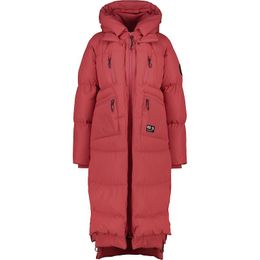 alife and kickin ALIFE & KICKIN Winterjacke »Damen RihannaAK A« mit Kapuze Langer, warmer Wintermantel mit großer Kapuze und Fleece Innenfutter astro dust L L Super...