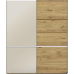 Musterring Schwebet&uuml;renschrank &raquo;Savona, Kleiderschrank, Schrank, Garderobe, mit Schiebet&uuml;ren&laquo; Teilmassiv Bianco-Eiche, mit Spiegel oder Glas, MADE IN GERMANY, 