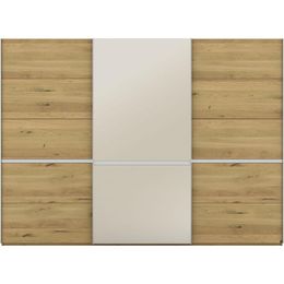 Musterring Schwebet&uuml;renschrank &raquo;Savona, Kleiderschrank, Schrank, Garderobe, mit Schiebet&uuml;ren&laquo; Teilmassiv Bianco-Eiche, mit Spiegel oder Glas, MADE IN GERMANY, 