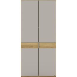 Musterring Dreht&uuml;renschrank &raquo;Savona, Kleiderschrank, Schrank, Garderobe, teilmassiv Eiche&laquo; mit T&uuml;rd&auml;mpfern, mit Spiegel oder Glas, extra B&ouml;den, MADE IN GERMANY, 