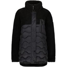 alife and kickin ALIFE & KICKIN Winterjacke &raquo;Damen EveAK G&laquo; ohne Kapuze Stylische Teddy-Pl&uuml;sch &Uuml;bergangsjacke in l&auml;ssiger Passform moonless XL XL Teddyjacke mit...