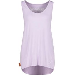 ALIFE & KICKIN T-Shirt »Damen MedinaAK« lavender M M Luftig lockeres Basic-Damenshirt MedinaAK von alife and kickin