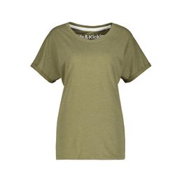 alife and kickin ALIFE & KICKIN Rundhalsshirt &raquo;Damen MalaikaAK A&laquo; sea kelp melange XL XL Locker und unglaublich l&auml;ssig, das Kurzarmshirt MalaikaAK A von Alife and...
