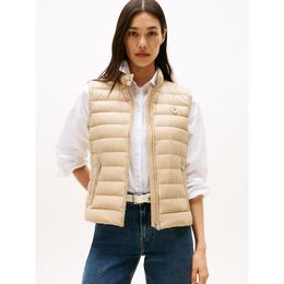 Tommy Hilfiger Steppweste »UL DOWN REG MOCK NK VEST« Beige S (36)