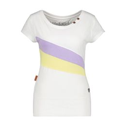 ALIFE & KICKIN T-Shirt &raquo;Damen CleaAK&laquo; white XL XL Perfektes Color-Streifen-Design - das Damen Sommershirt CleaAK von alife and kickin