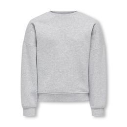 KIDS Only Sweatshirt »KOGSWEAT L/S CREW OVERSIZE SWT NOOS« Light Grey Melange 134/140 134/140 Sweater von KIDS Only für Mädchen