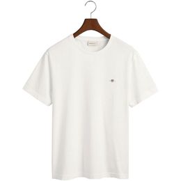 Gant T-Shirt »REG SHIELD SS T-SHIRT« mit Logostickerei auf der Brust white 4XL 4XL Kurzarm und hüftlanger Schnitt, ideal für lässige Alltagslooks