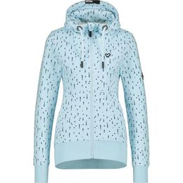 ALIFE & KICKIN Kapuzensweatjacke &raquo;Damen YasminAK B&laquo; ice melange XXL XXL S&uuml;&szlig;e Kapuzensweatjacke YasminAK B von alife and kickin in firgunaher Passform