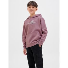 Jack & Jones JACK & JONES JUNIOR Kapuzensweatshirt &raquo;JCOTIER FRONT PRINT SWEAT HOOD JNR&laquo; Grape Shake 140 140 Sweater von Jack & Jones Junior