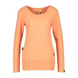 ALIFE & KICKIN Langarmshirt &raquo;Damen CocoAK&laquo; peach L L CocoAK Long von alife and kickin - Casual Longsleeve f&uuml;r Damen mit femininem Charme