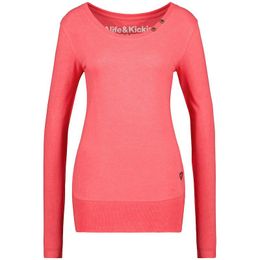 ALIFE & KICKIN Langarmshirt &raquo;Damen ConnyAK A&laquo; coral melange XS XS ConnyAK A von alife and kickin - trendiges Longsleeve f&uuml;r Damen mit femininer...