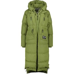 alife and kickin ALIFE & KICKIN Winterjacke »Damen RihannaAK A« mit Kapuze Langer, warmer Wintermantel mit großer Kapuze und Fleece Innenfutter sea kelp S S Super...