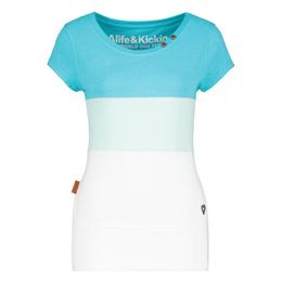 ALIFE & KICKIN T-Shirt &raquo;Damen CoraAK&laquo; pool XL XL Unser Allroundtalent - Zuckers&uuml;&szlig;es kurzarm Damenshirt CoraAK von alife and kickin