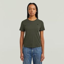 G-Star Raw G-Star Damen G-STAR T-Shirt &raquo;Nifous&laquo; mit kleiner Logo-Stickerei grau M (38)