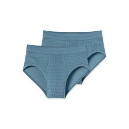 Schiesser Slip »Original Classics« 2er-Pack, mit kontrastfarbenem Karomuster 899-atlantikblau 7 7 Herren-Sportslips von Schiesser