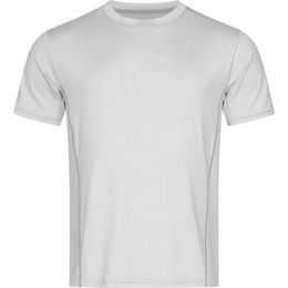 LPO Funktionsshirt »NAKIN BASIC MEN« Funktionsshirt mit V-Ausschnitt weiß S (48) S (48) Schnelltrocknendes atmungsaktives T-Shirt mit UV-Schutz
