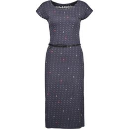 ALIFE & KICKIN Sommerkleid »Damen MelliAK B« marine melange S - Normalgrößen Normalgrößen S Kurzarm Damenkleid MelliAK B von alife and kickin mit...