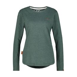 ALIFE & KICKIN Langarmshirt &raquo;Damen LeaAK A&laquo; dark forest melange XL XL LeaAK A das sportlich feminine Damen Longsleeve von alife and kickin